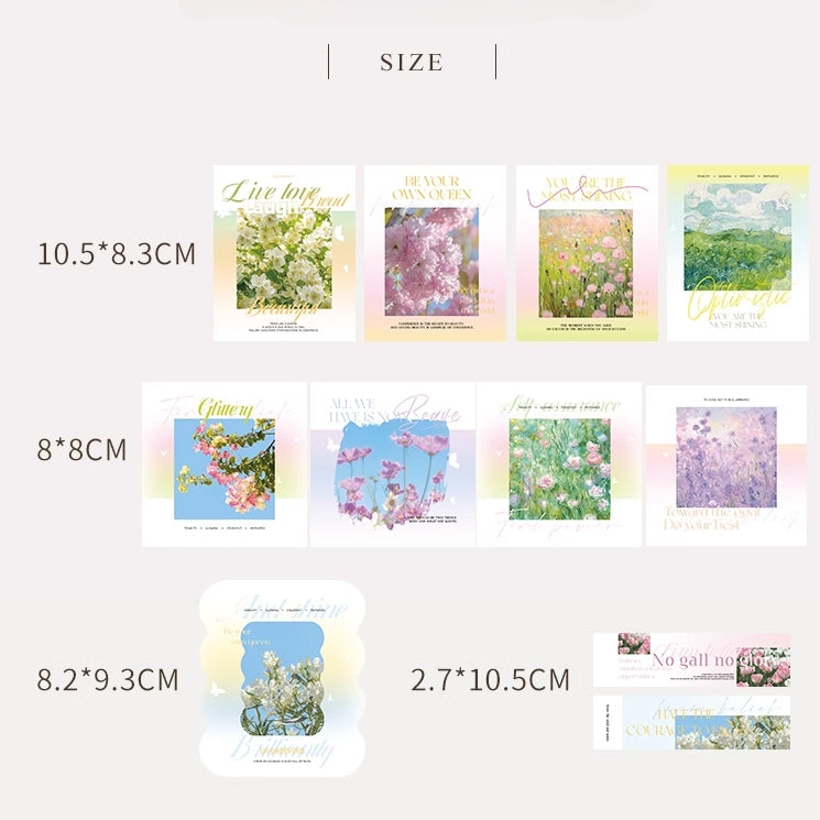 Spring-themed Flower Bouquet Greeting Card Set – Floral Supplies Store