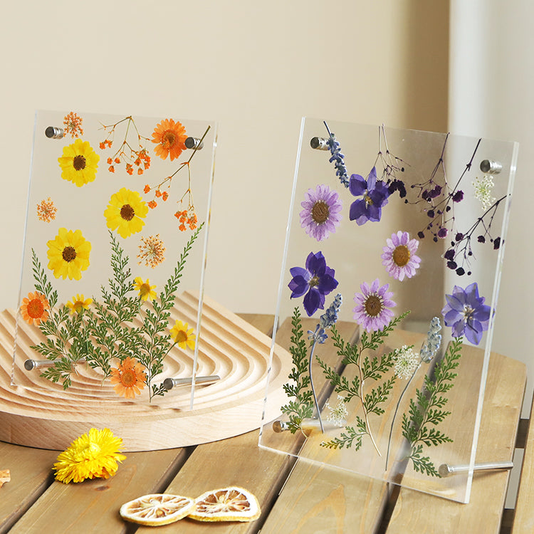 Dried Flowers Pressed Flowers Photo Frame DIY Kit – Floral Supplies Store