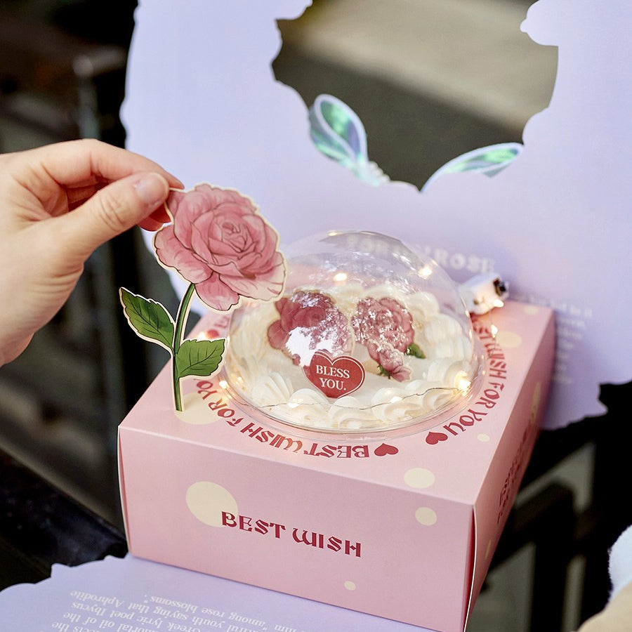 5 Sets Floral Gift Boxes for Birthday Cake Packaging – Floral Supplies ...