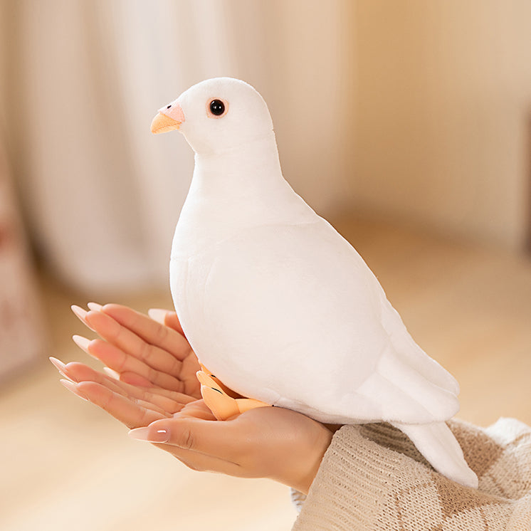 Realistic Plush Pigeon Stuffed Bird Toy 20cm – Floral Supplies Store