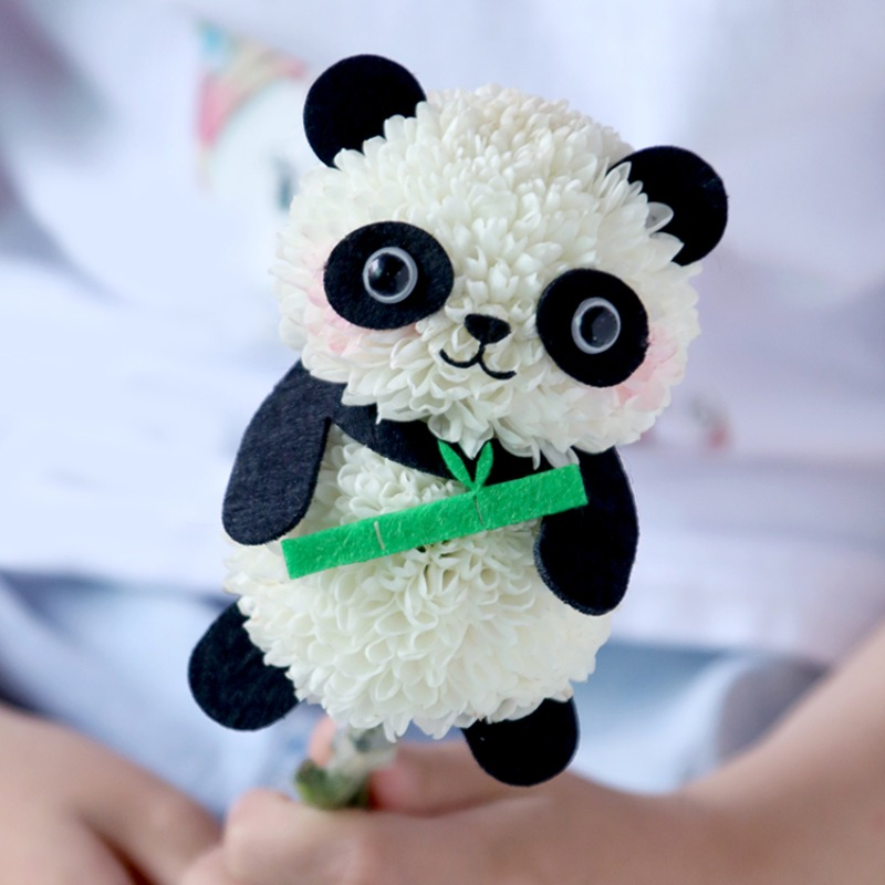 Ping Pong Chrysanthemum Panda DIY Material Kit – Floral Supplies Store