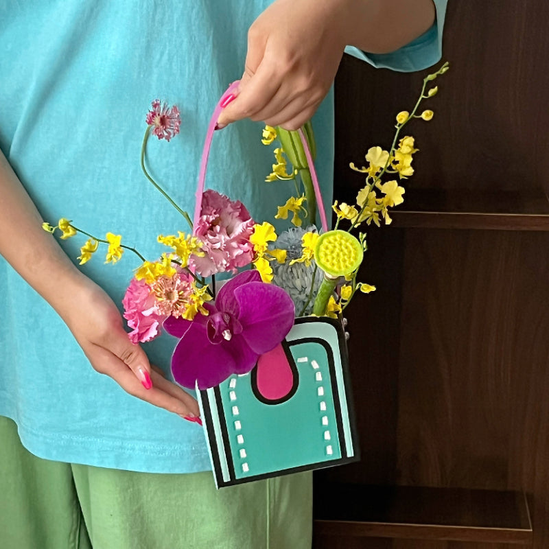 Brightly Colored Flower Arrangement Gift Box Pack 6 – Floral Supplies Store