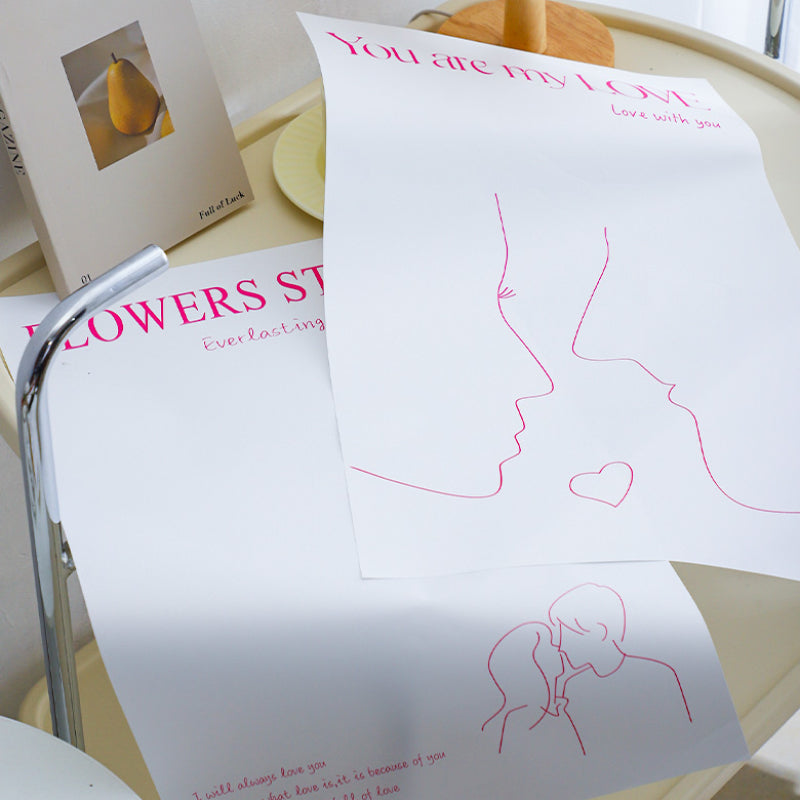 White Minimal Flower Wrap Paper Pack 20 (30x45cm) – Floral Supplies Store