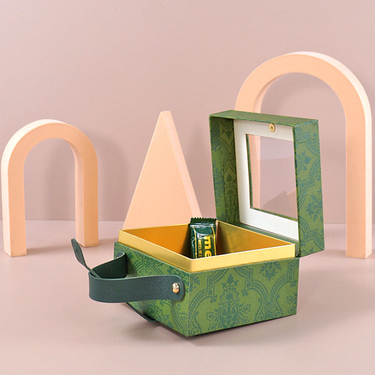 Vintage Square Favor Box with Window Set of 10 – Floral Supplies Store