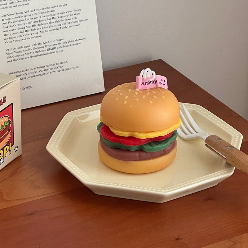 Mini Hamburger Shaped Scented Candle – Floral Supplies Store