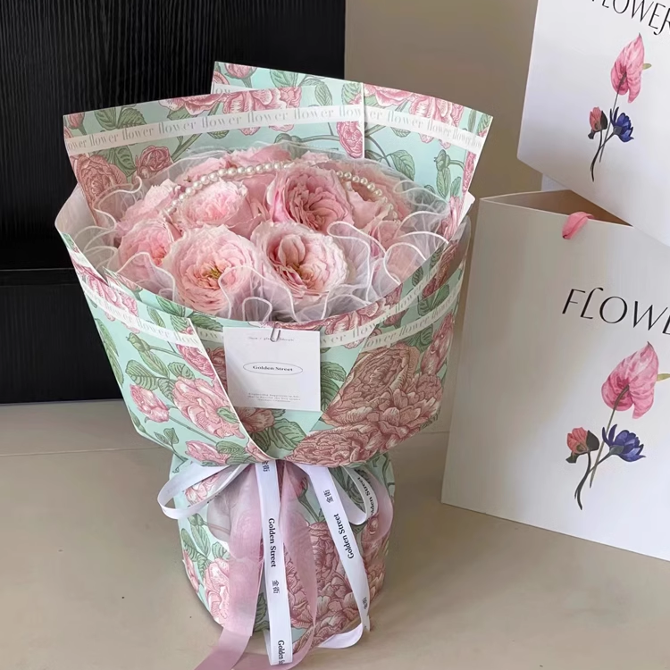 Waterproof Floral Print Wrapping Paper Pack 20 (30x48cm) – Floral ...