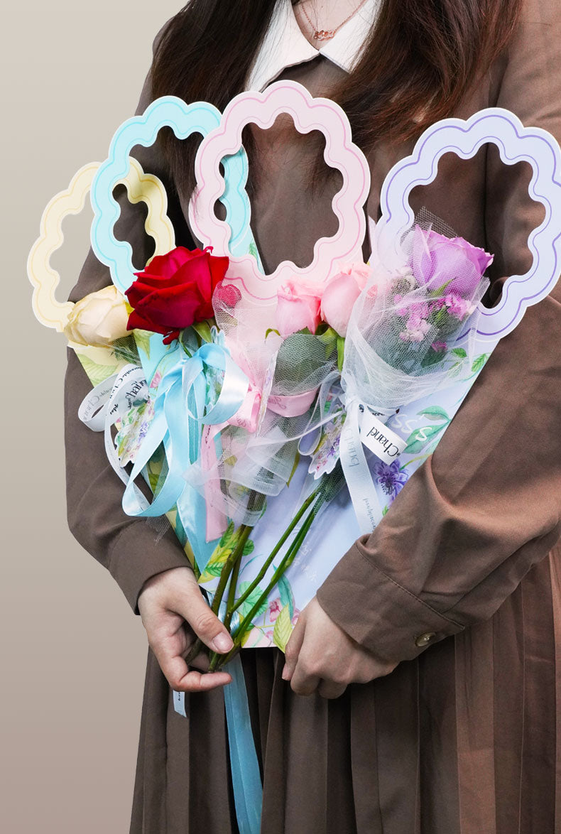 10pcs Botanical Print Single Stem Flower Cards – Floral Supplies Store