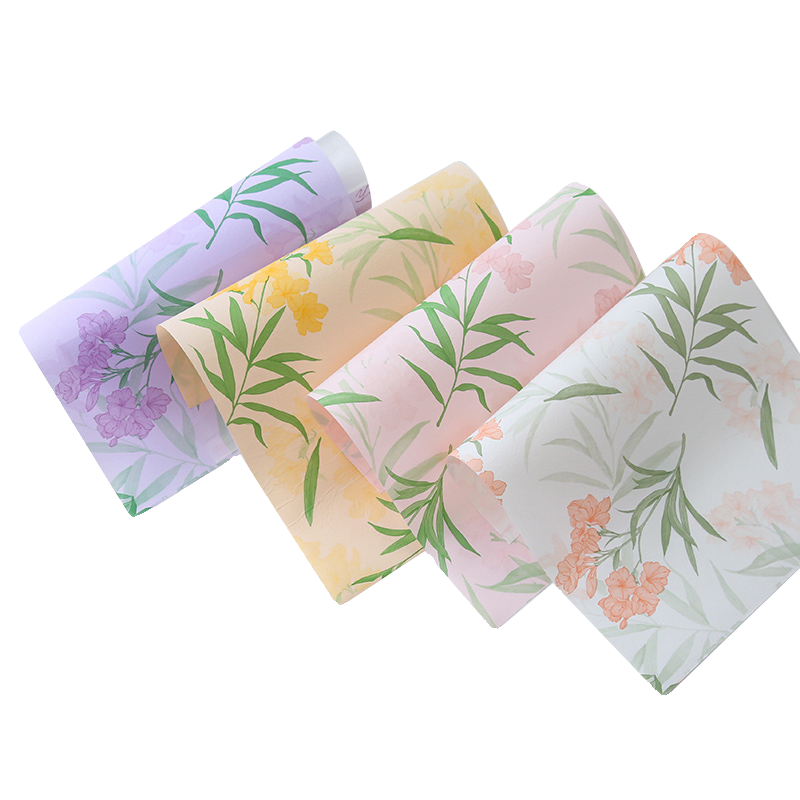 Botanical Print Flower Wrap Paper Pack 20 (30x50cm) – Floral Supplies Store