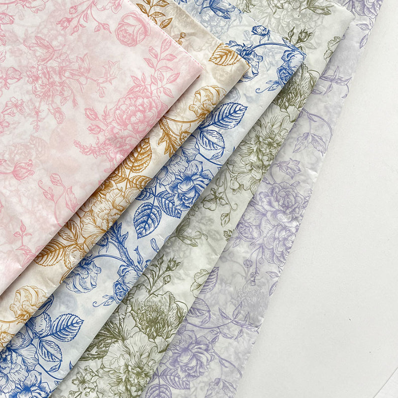 Floral Print Floristry Tissue Paper Pack 20 (50x70cm) – Floral Supplies ...
