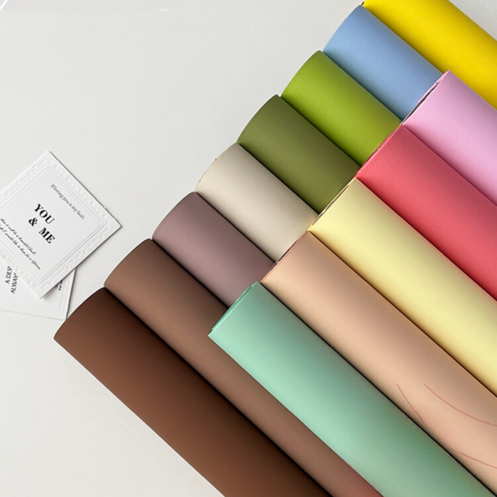 10 Yards Waterproof Solid-colored Matte Florist Paper Roll – Floral ...