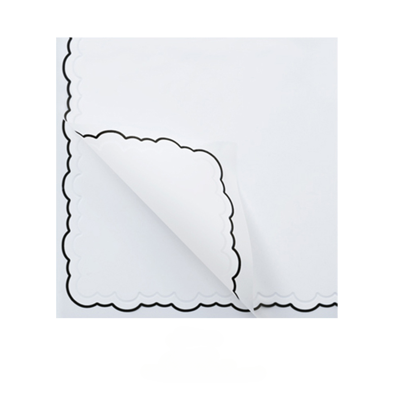 Plastic Wrapping Paper with Wavy Edge Pack 20 (58x58cm) – Floral ...