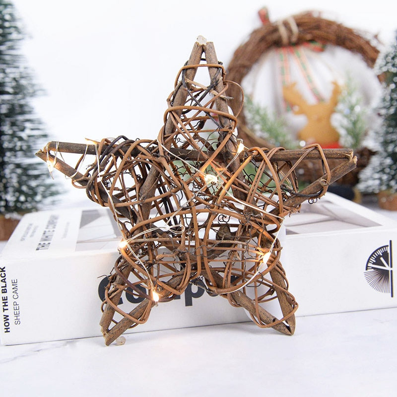Wicker Rattan Vine Star Ornament – Floral Supplies Store