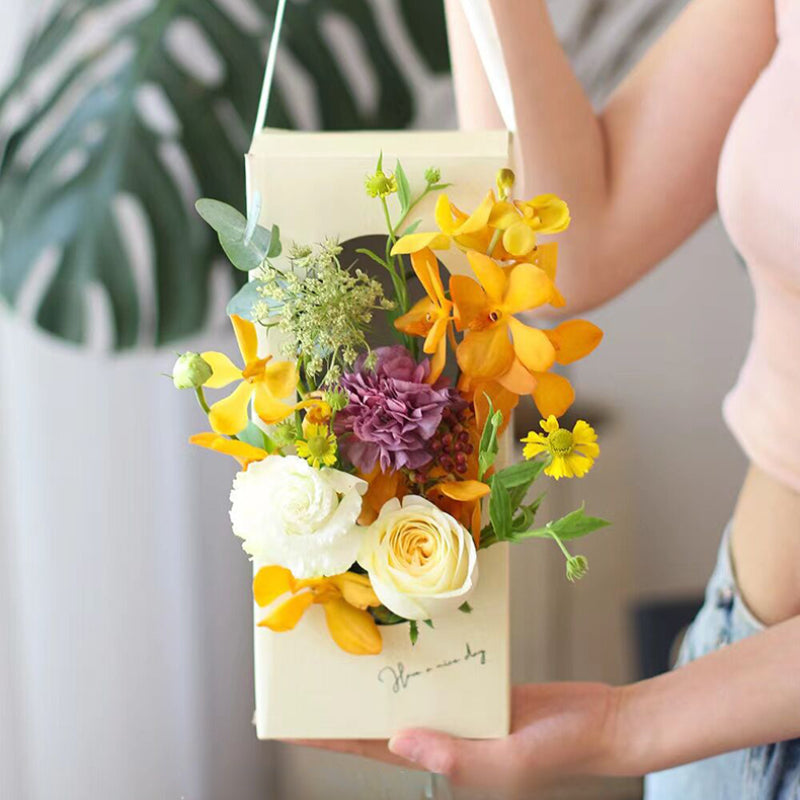 Rectangle Flower Box with Window – Floral Supplies Store