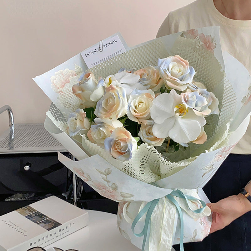 3D Embossed Vintage Floral Wrap Paper Pack 10 (53x53cm) – Floral ...