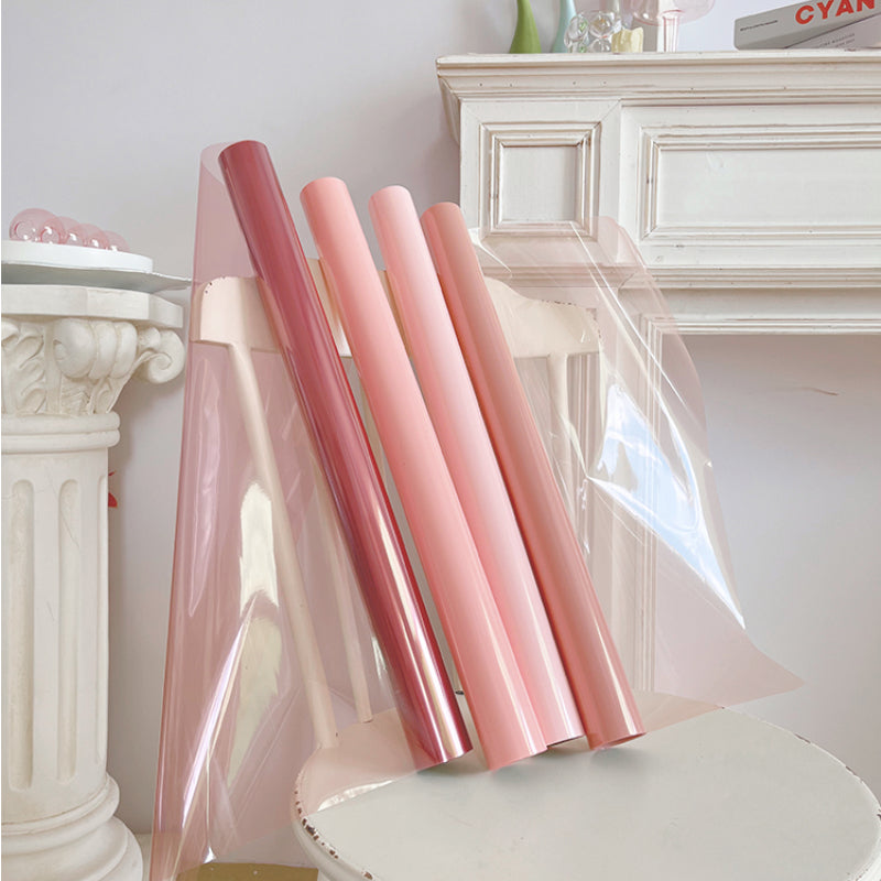 10 Yards Colored Clear Cellophane Wrapping Paper Roll for Flowers ...