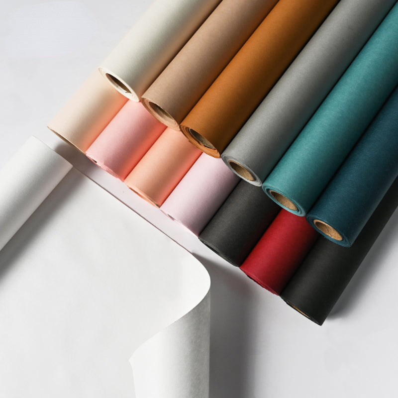 8 Yards Waterproof Colored Kraft Flower Wrapping Paper Roll – Floral ...