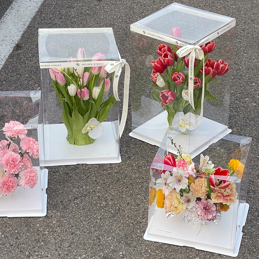 Transparent Rectangular Tall Box Pack 5 – Floral Supplies Store