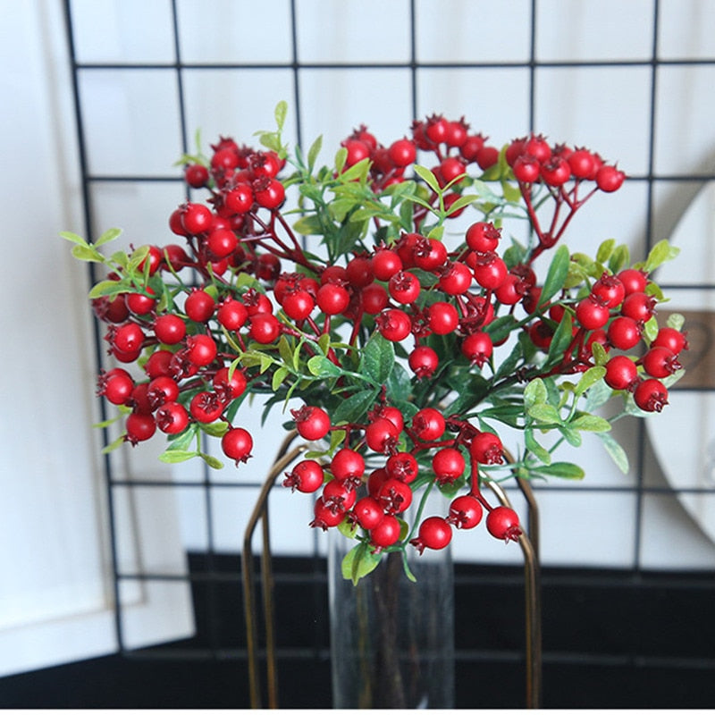 Artificial Berries Fake Plastic Berry Branch – Floral Supplies Store