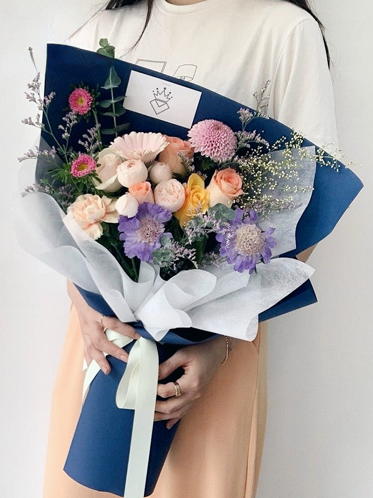 10 Yards Korean Style Solid Color Kraft Paper Roll for Bouquets ...