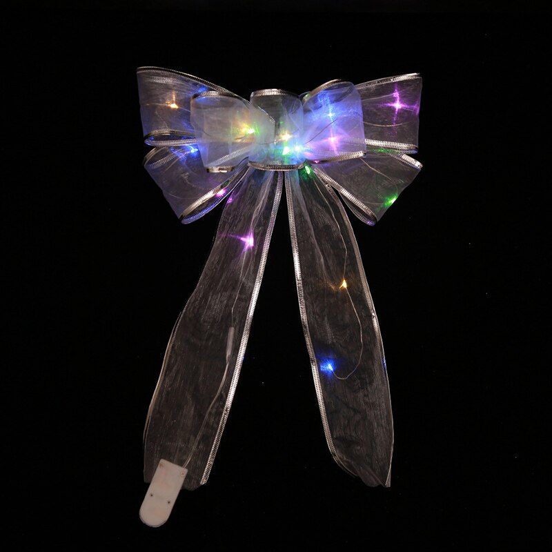 LED Christmas Gift Bow Front Door Decoration – Floral Supplies Store