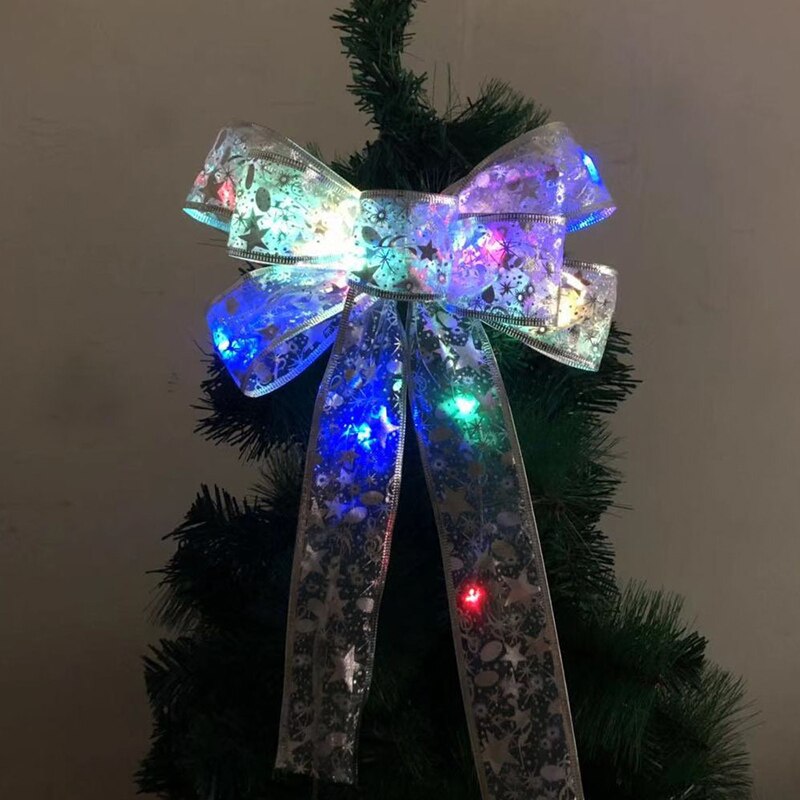 LED Christmas Gift Bow Front Door Decoration – Floral Supplies Store