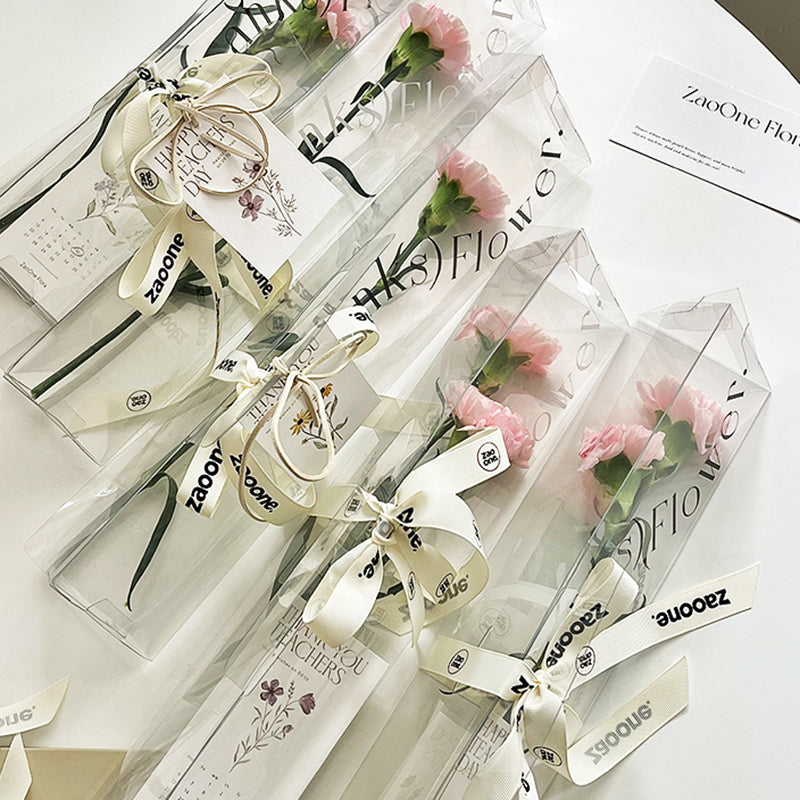 Triangle PVC Flower Box for Single Rose Flower – Floral Supplies Store