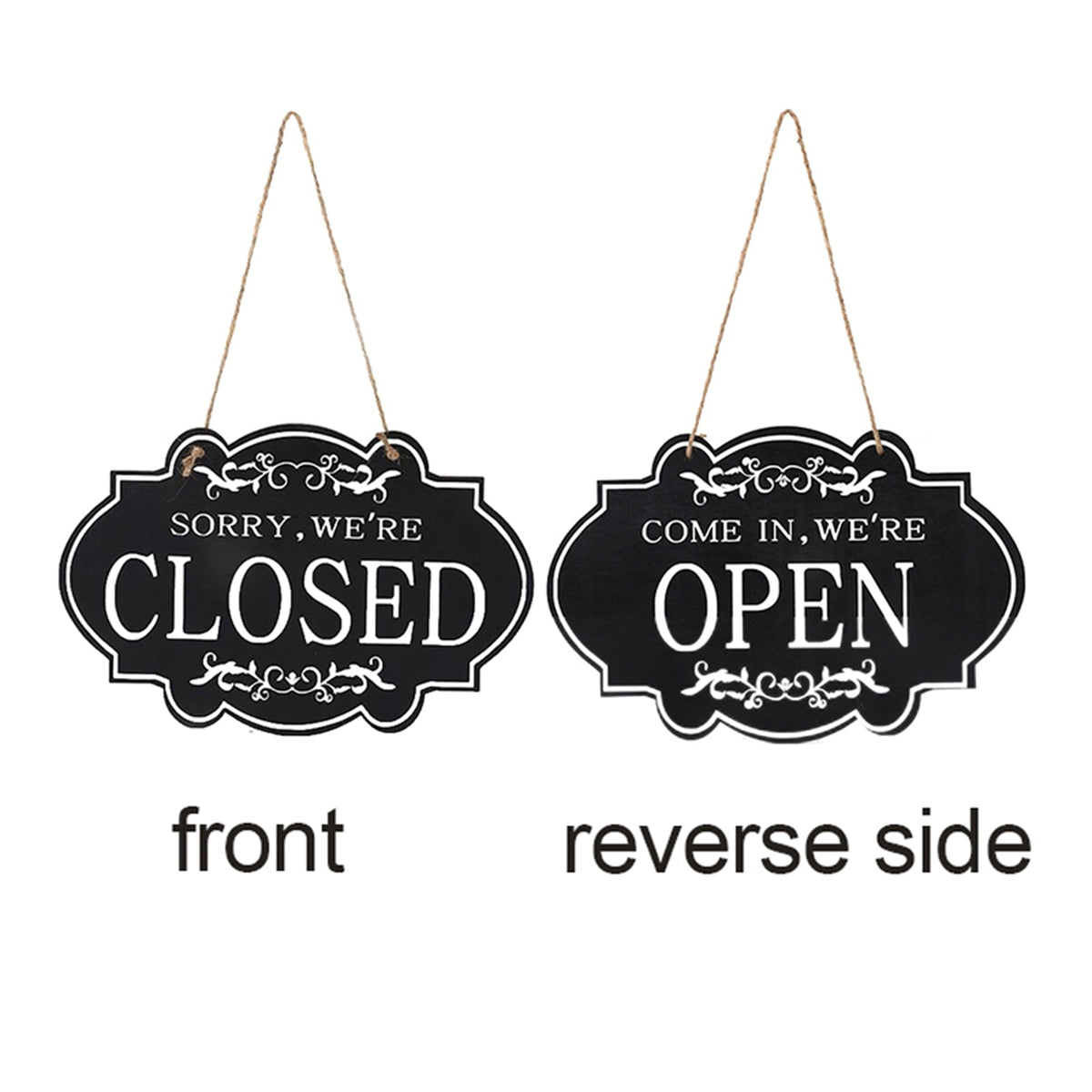 Two Sided Reversible Open Closed Business Sign – Floral Supplies Store