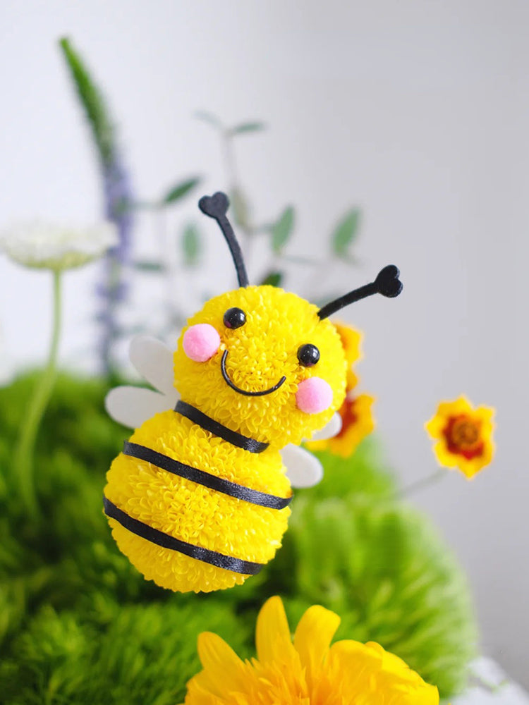 10 Sets Cute Little Bee Flower Bouquet DIY Material Kit – Floral ...