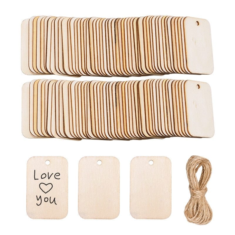 Wood Slice Blank Gift Tags Pack 100 – Floral Supplies Store