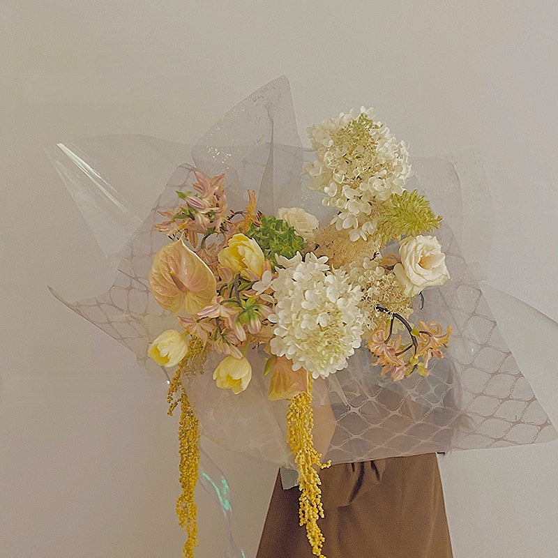 Checker Tulle Roll for Bouquet Gift Packaging – Floral Supplies Store