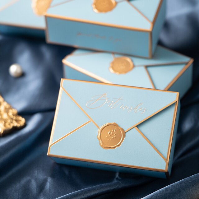 Vintage Envelope Shaped Party Favor Gift Box Pack 10 – Floral Supplies ...