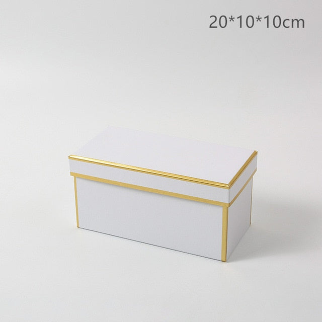 Square Gift Packaging Box with Lid – Floral Supplies Store