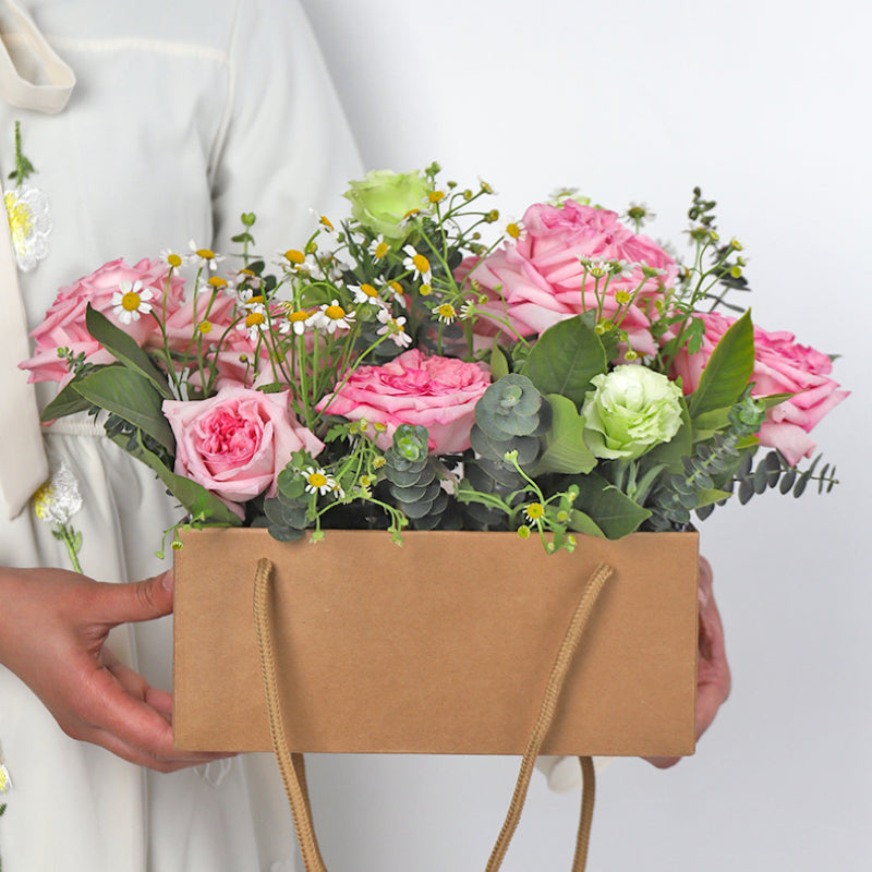 Set of 10 Kraft Paper Flower Arrangement Boxes – Floral Supplies Store